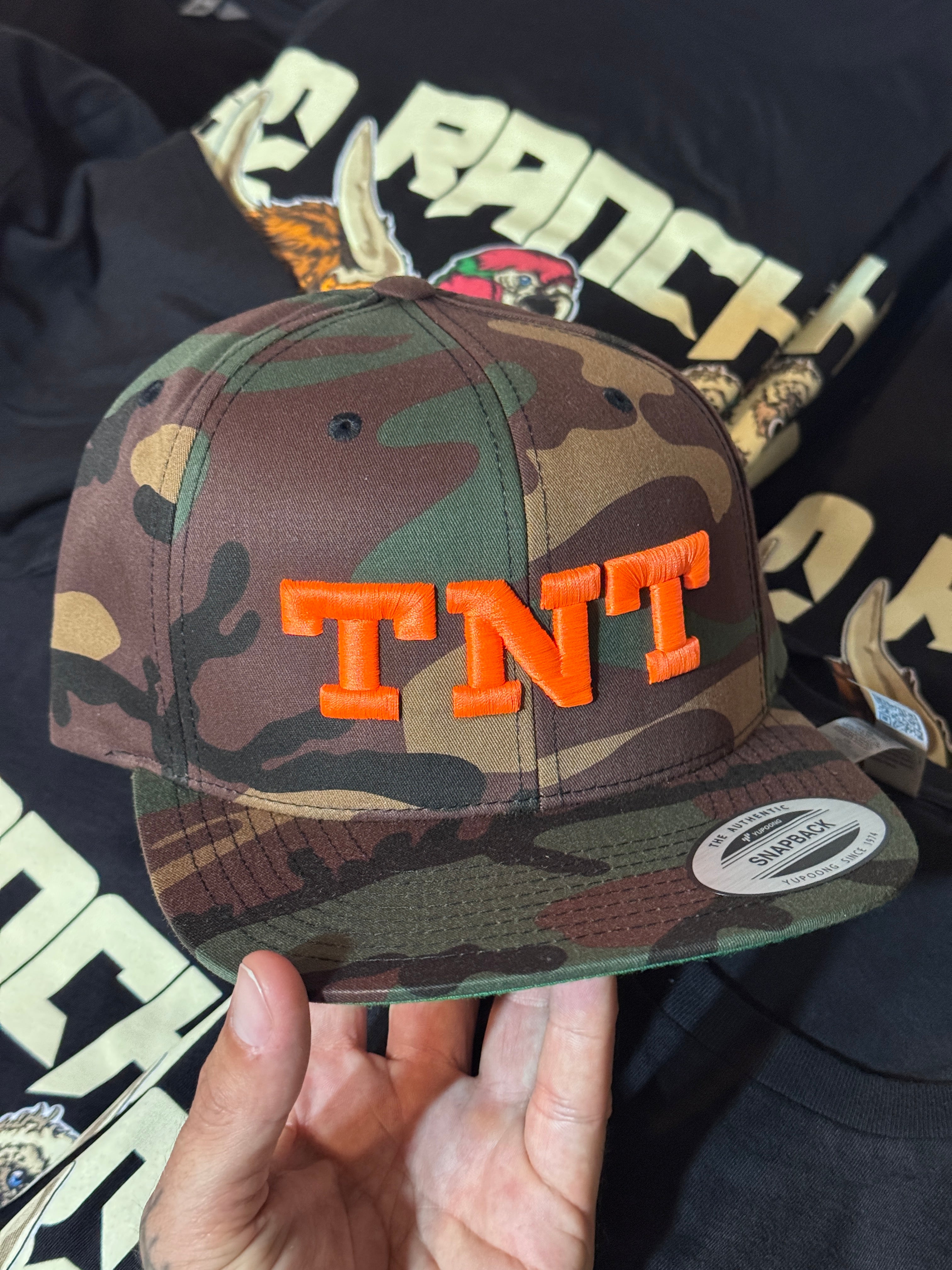 TNT Camo SnapBack – TylerNolanTattoos